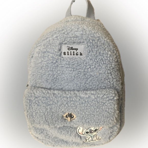 Disney | Bags | Disney Stitch Fluffy Backpack By Primark Nwt | Poshmark